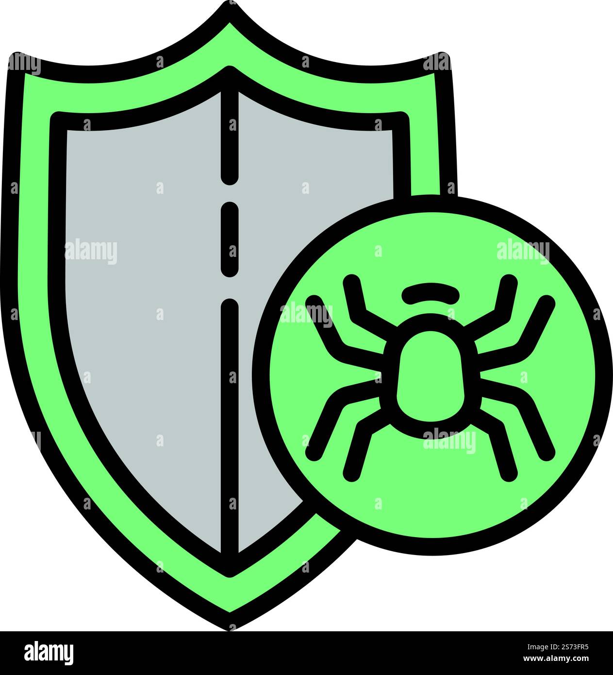 Risk protect icon outline vector. Cyber attack. Crime digital. Risk ...