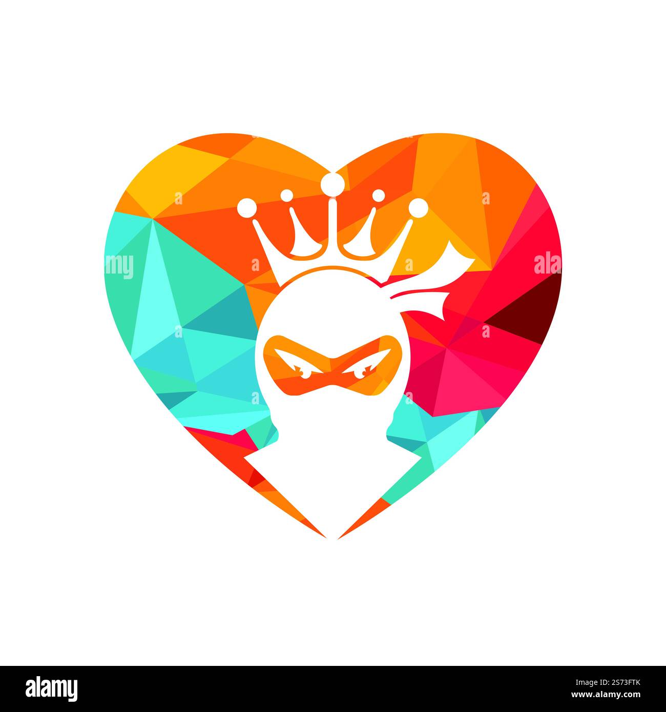 King Ninja vector logo design. Crown logo design combined with ninja ...
