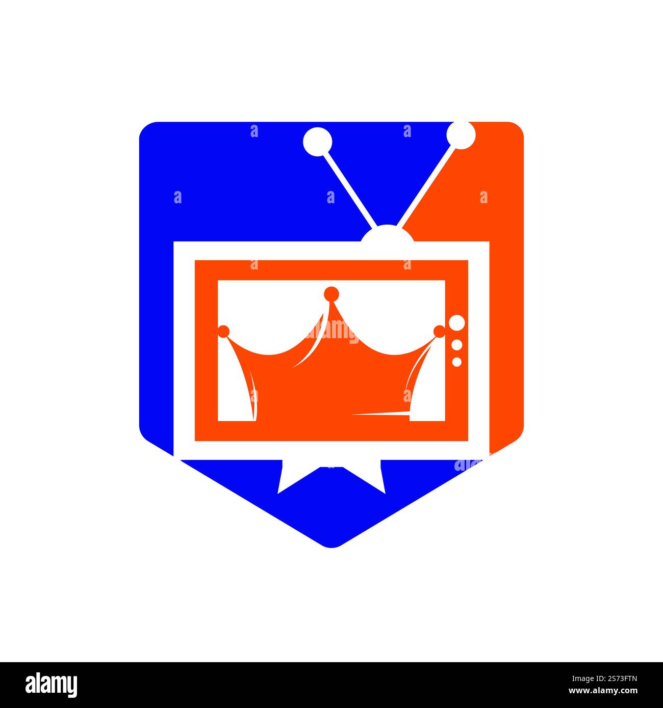 King TV vector logo design template. Royal film logo design vector ...