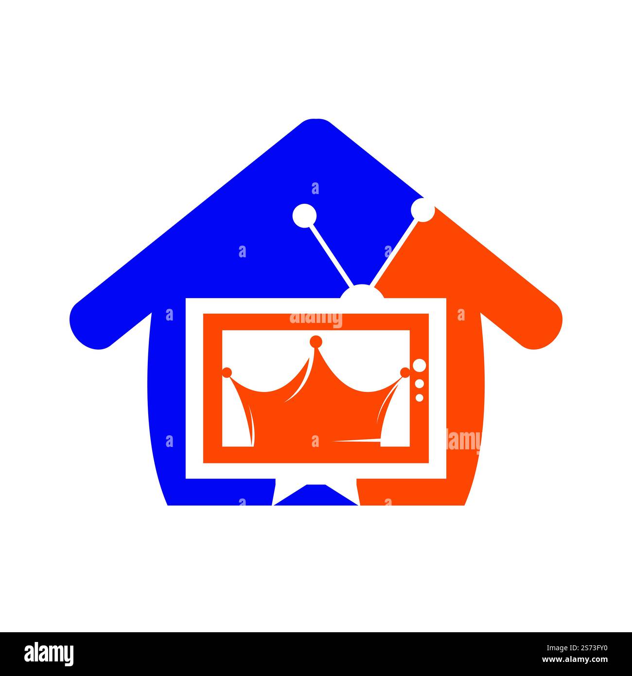 King TV vector logo design template. Royal film logo design vector ...