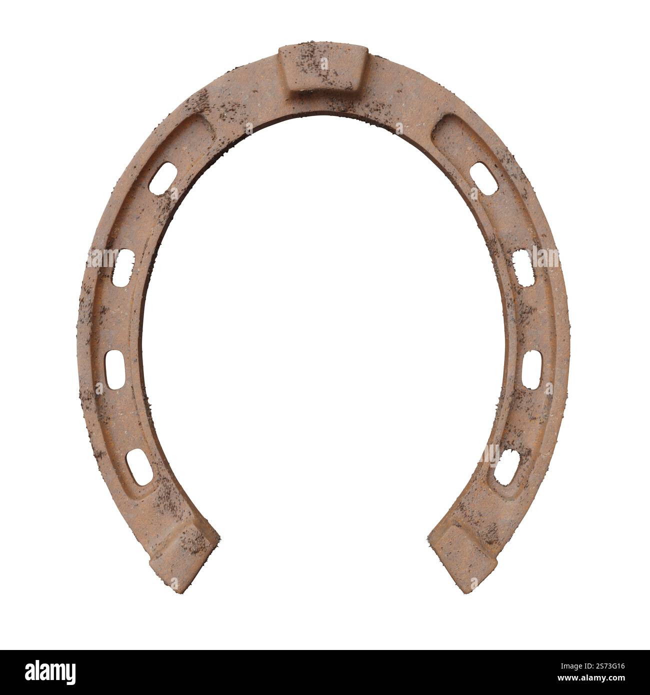Horseshoe isolated on white, talisman good luck and fortune symbol, 3d ...