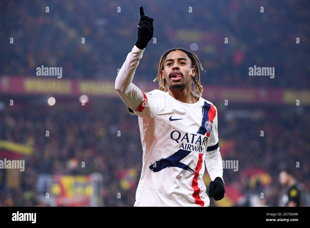 29 Bradley BARCOLA (psg) during the Ligue 1 MCDonald's match between ...