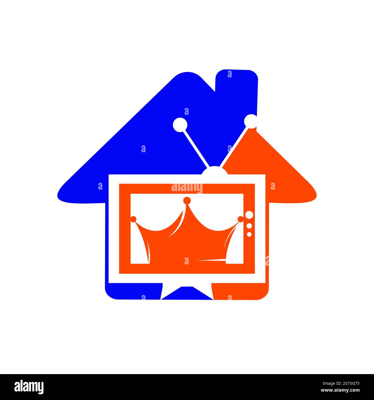 King TV vector logo design template. Royal film logo design vector ...