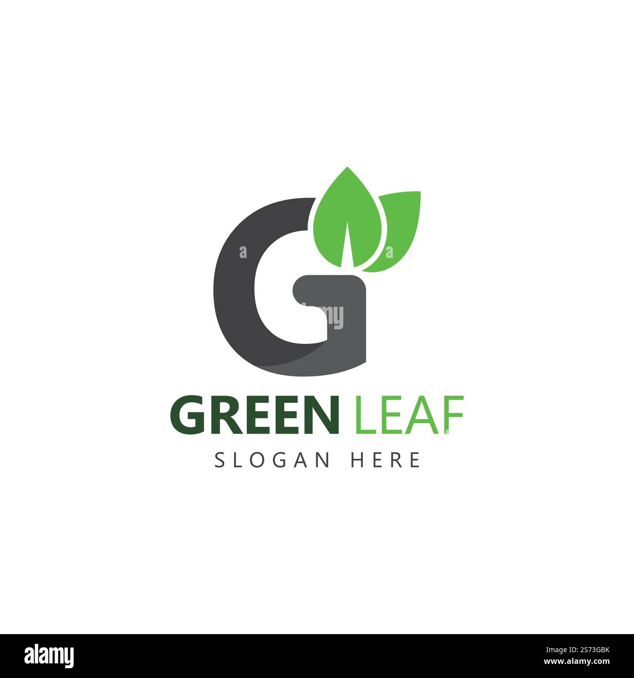 letter g leaf icon logo design concept Stock Vector Image & Art - Alamy