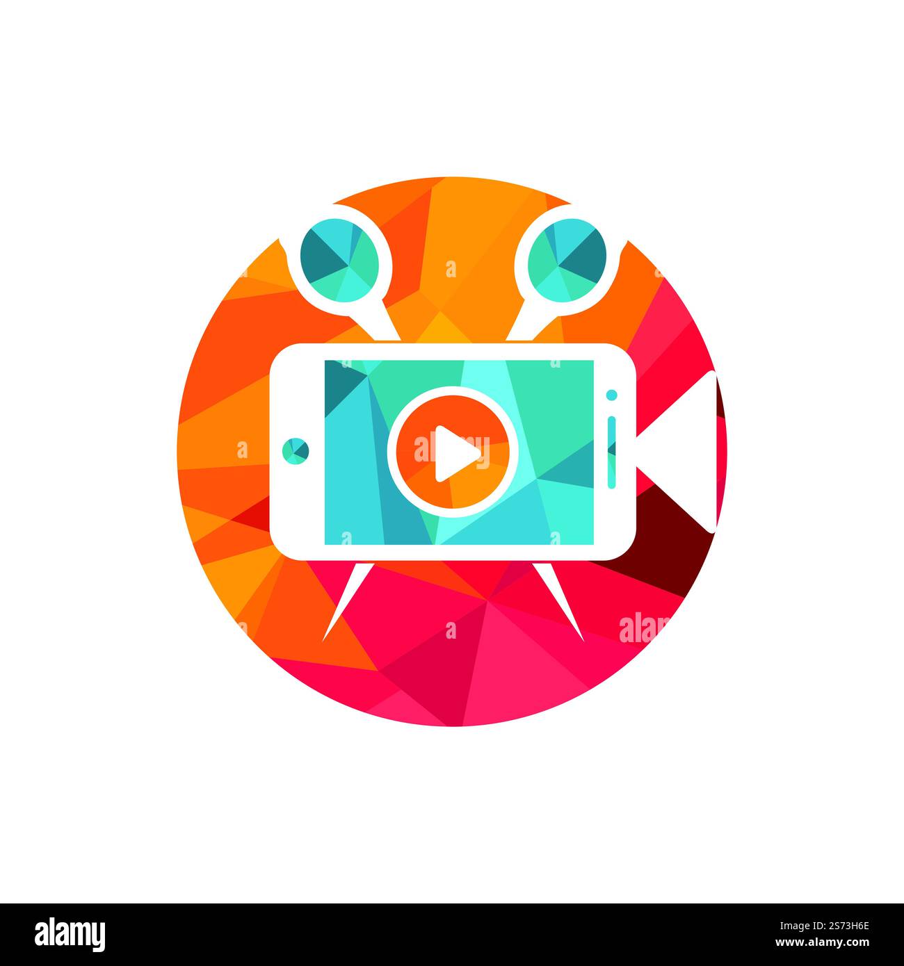 Movie film editor vector logo design. Video editing logo concept Stock ...