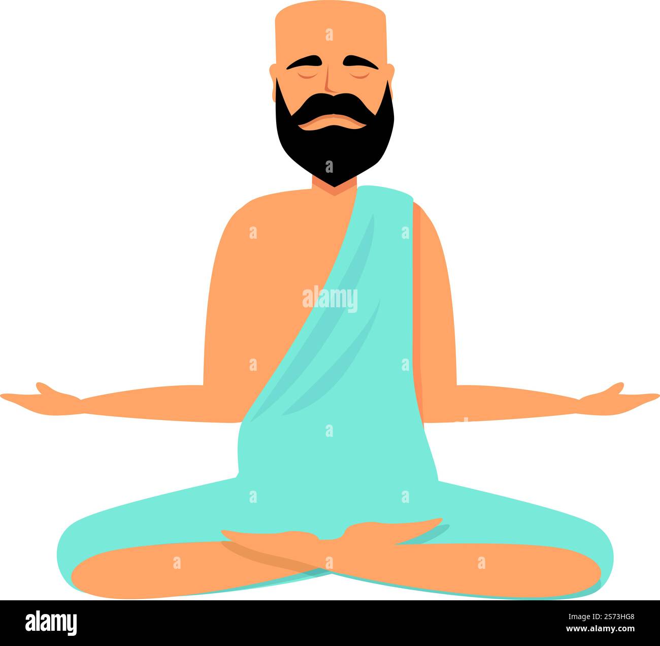 Monk icon cartoon vector. Indian man. Saint guy. Monk icon cartoon ... Monk icon cartoon vector. Indian man. Saint guy. Monk icon cartoon ...