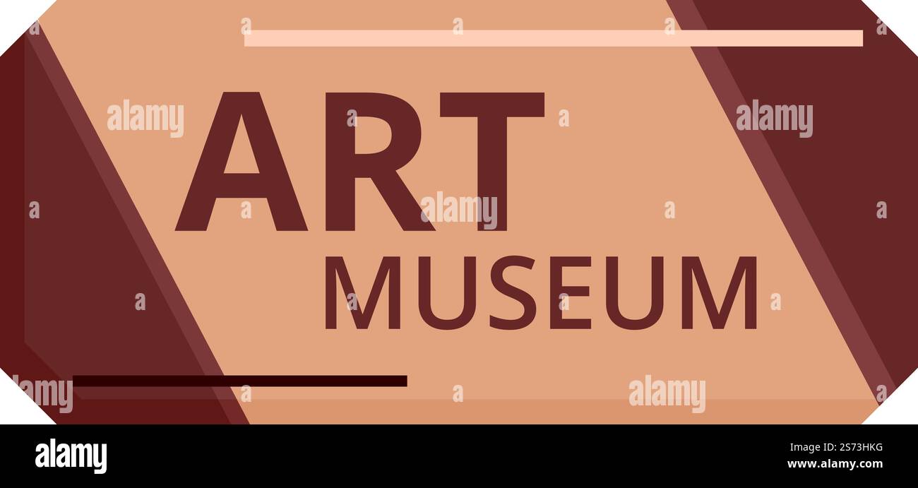 Art museum icon cartoon vector. Admit ticket. Entry coupon. Art museum ...