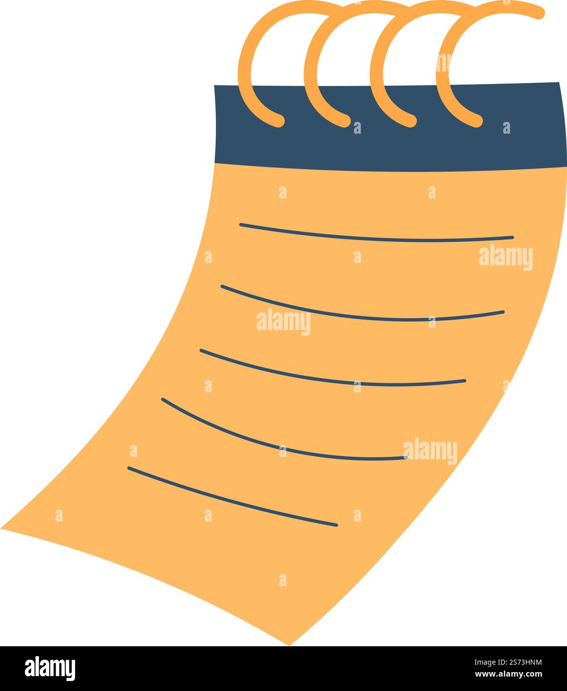 Journal notebook for writing down information or memos, isolated paper ...