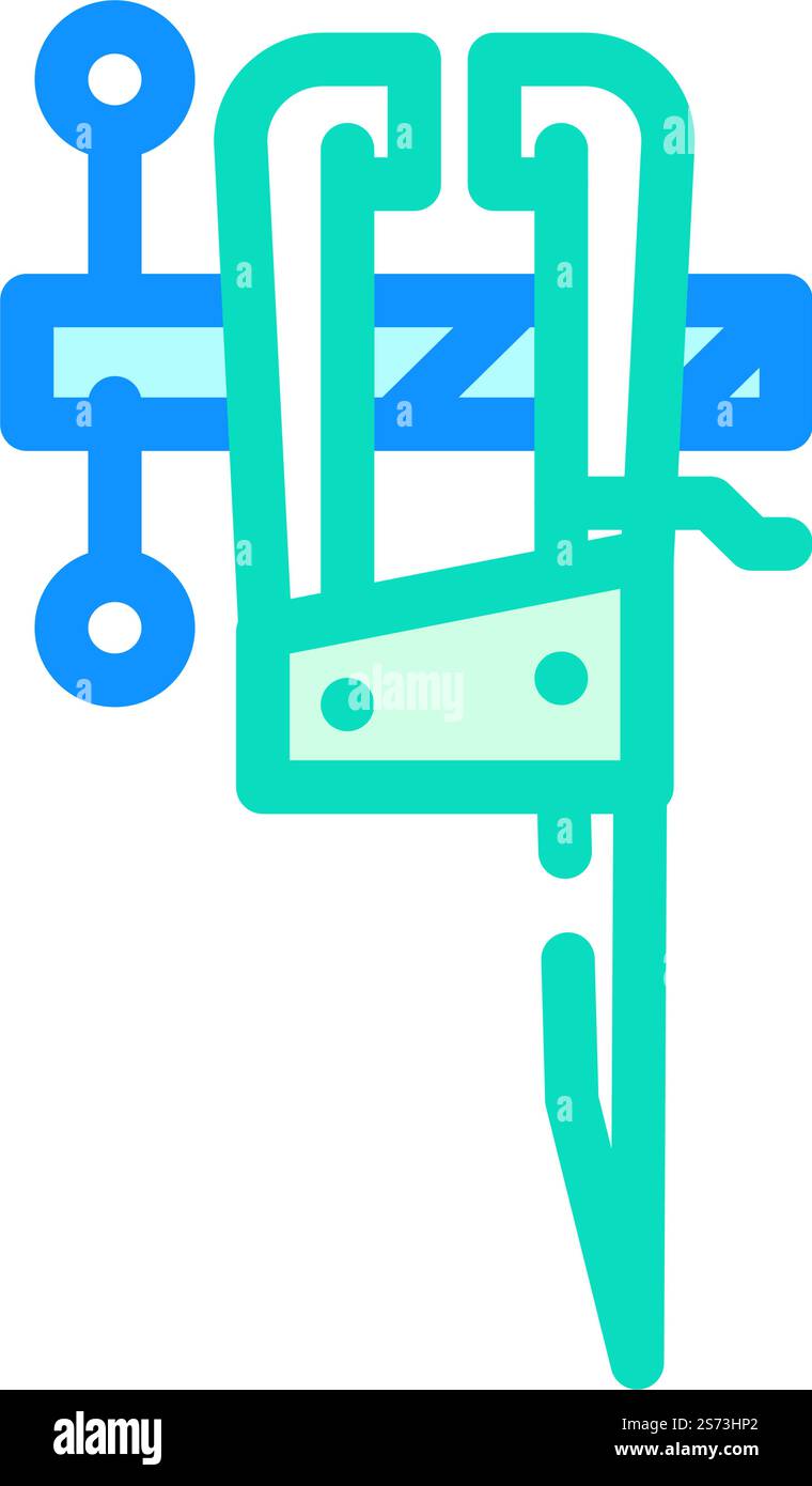 leg vice color icon vector. leg vice sign. isolated symbol illustration ...