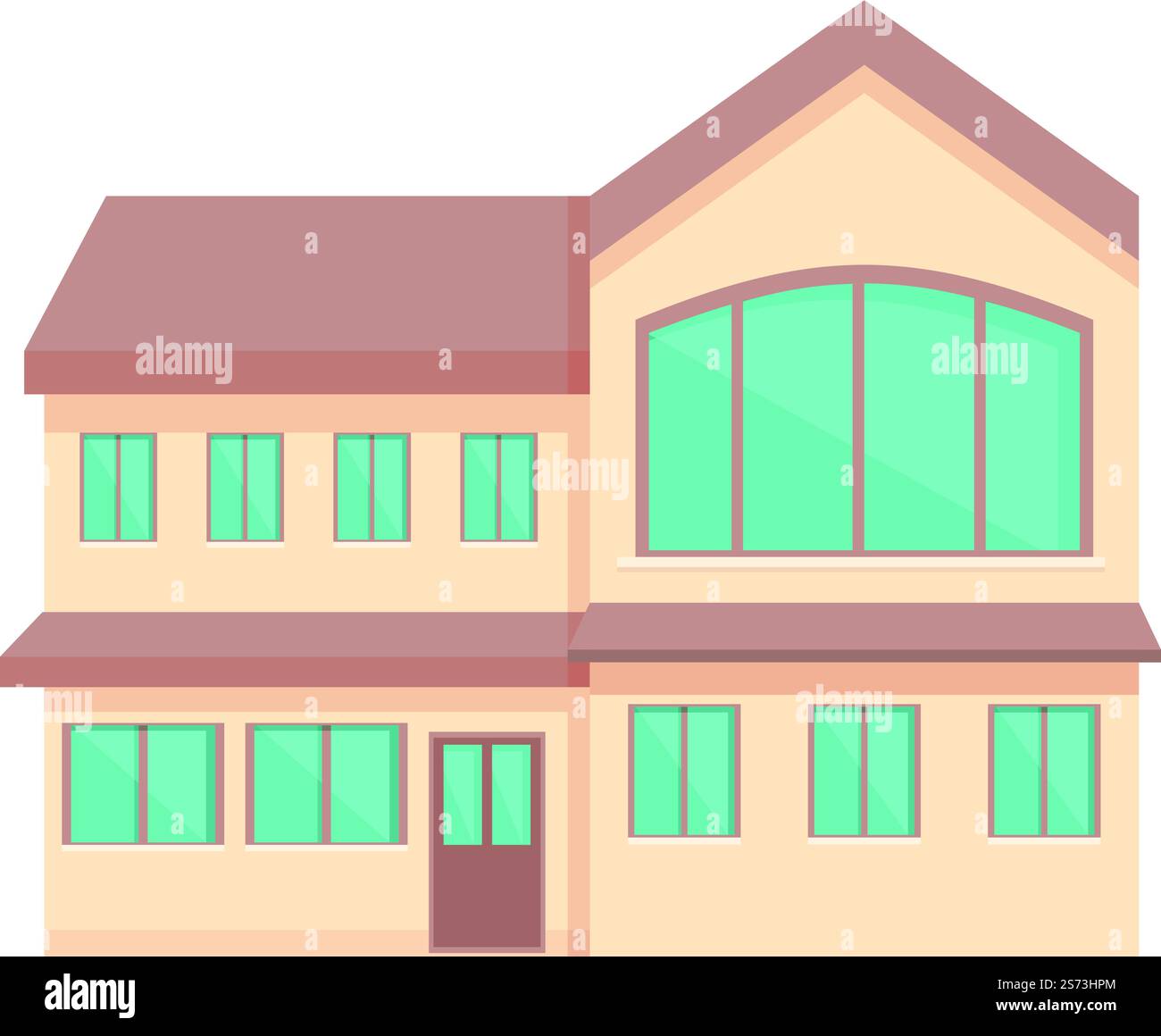 Villa icon cartoon vector. Modern house. Modern mansion. Villa icon ...