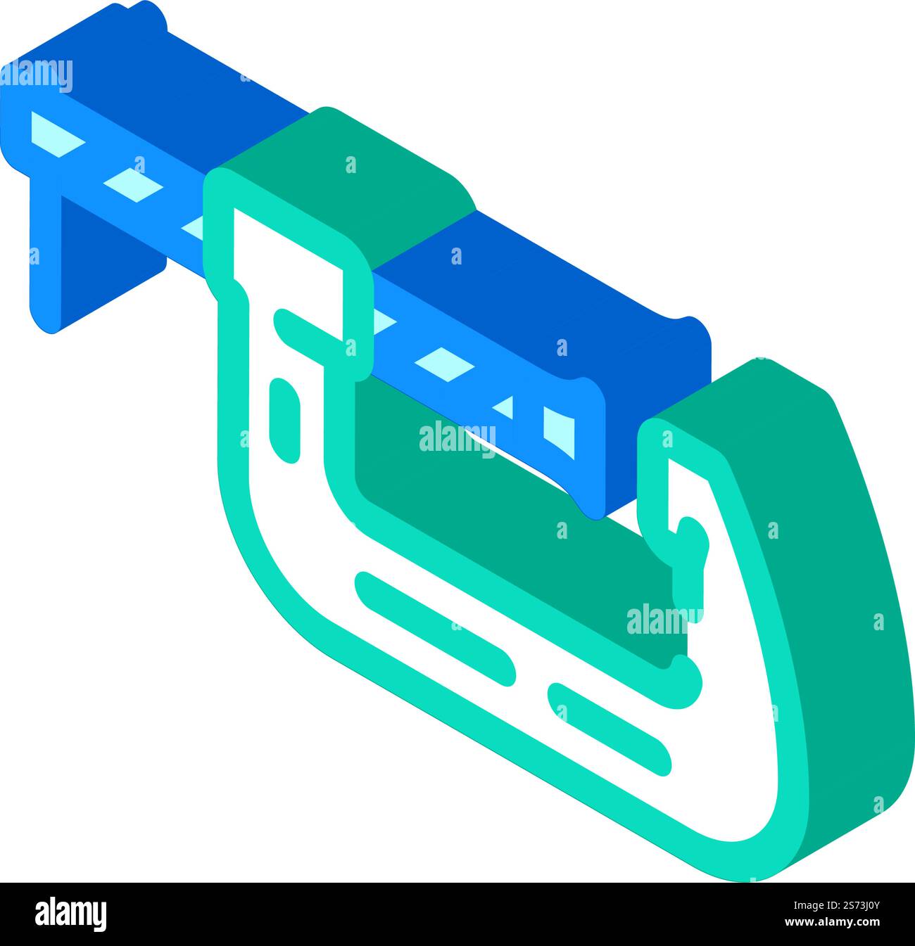 c clamp isometric icon vector. c clamp sign. isolated symbol ...