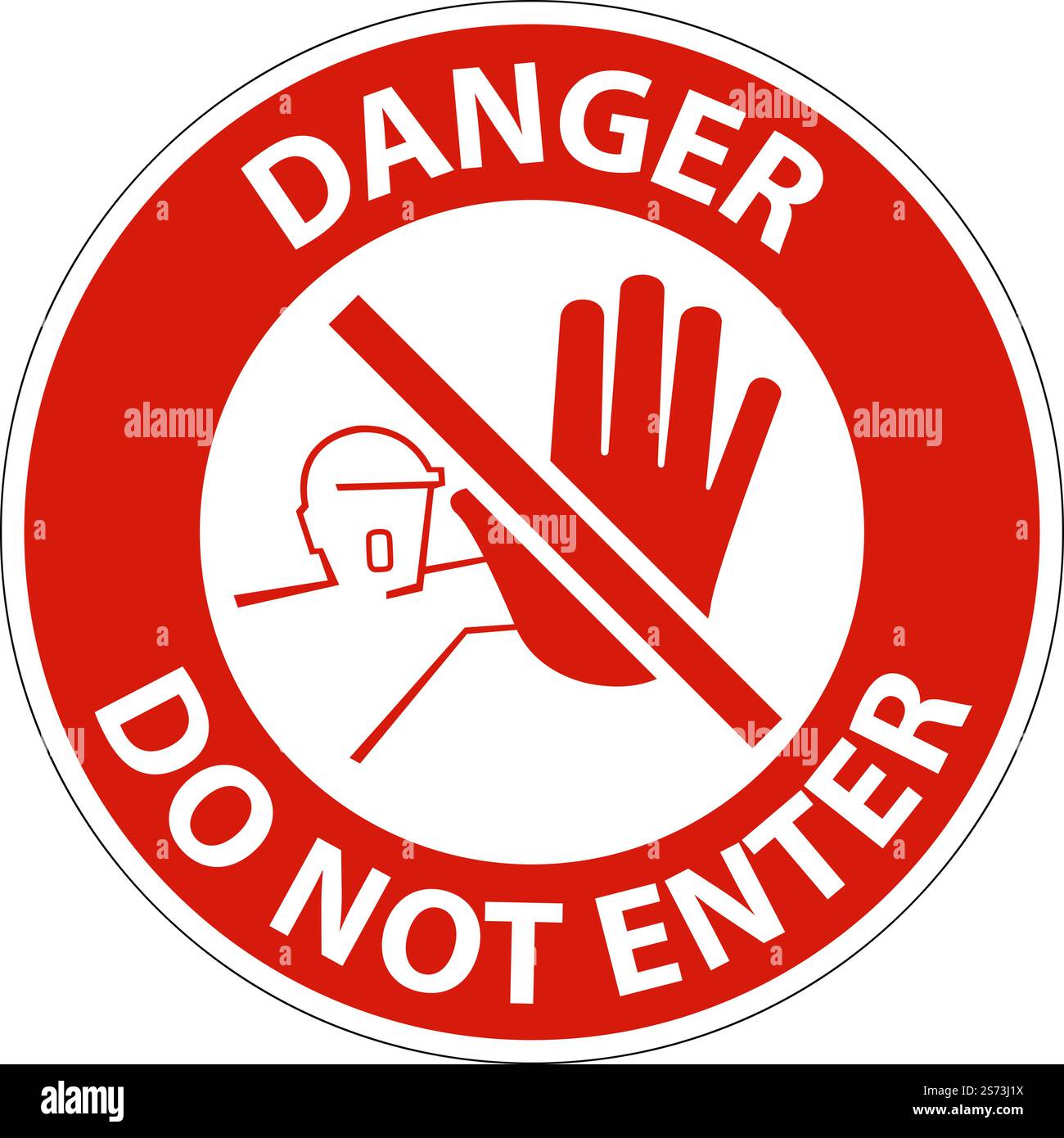 Danger Do Not Enter Authorized Personnel Only Sign Stock Vector Image ...