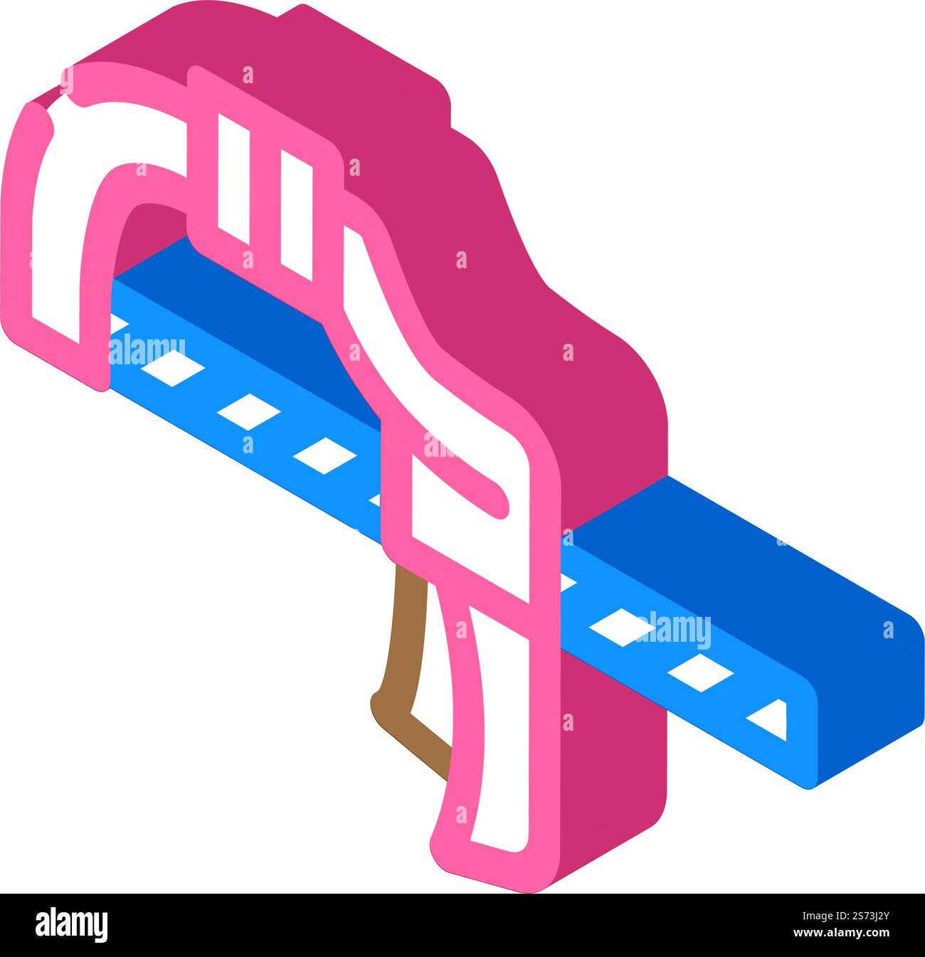 quick grip clamp isometric icon vector. quick grip clamp sign. isolated ...