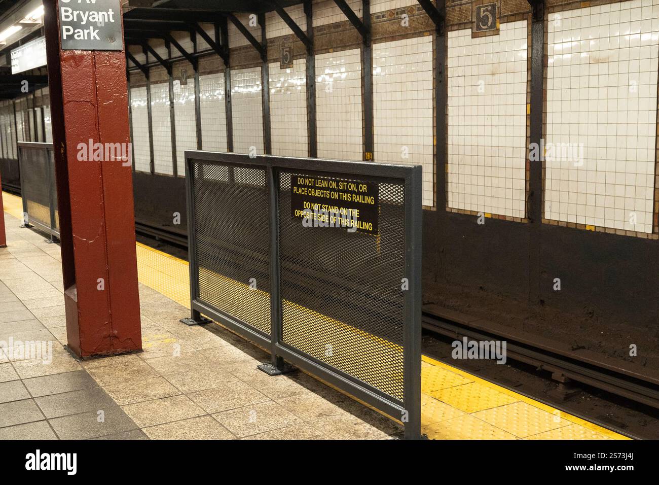 MTA installing safety barriers or guard rails on subway stations to ...