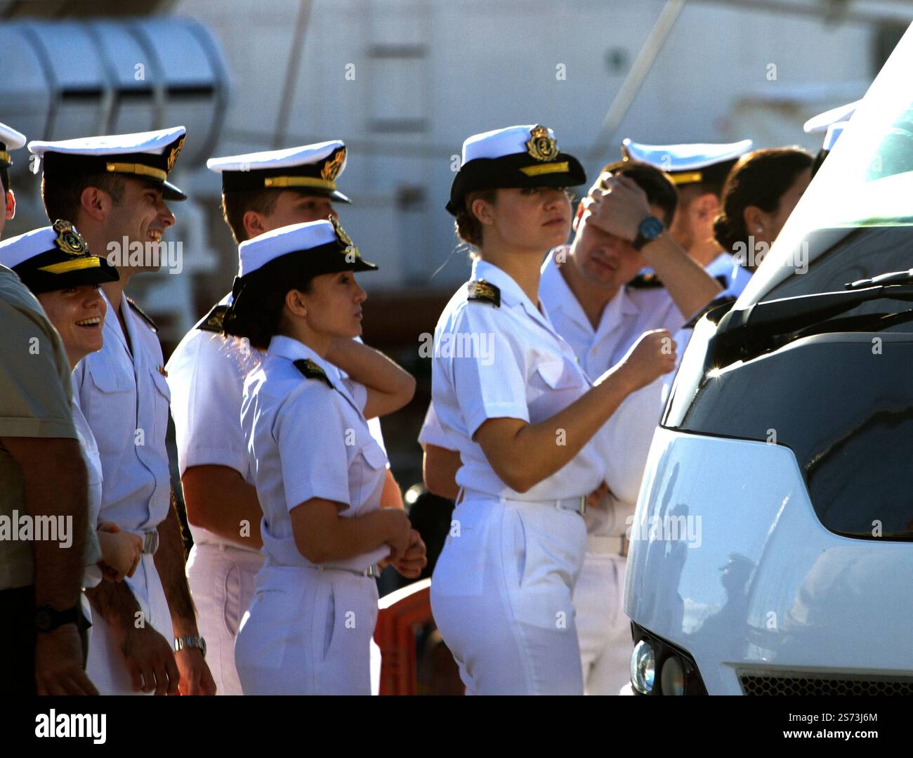 Spain. 17th Jan, 2025. Princess Leonor of Spain aboard the Spanish Navy ...