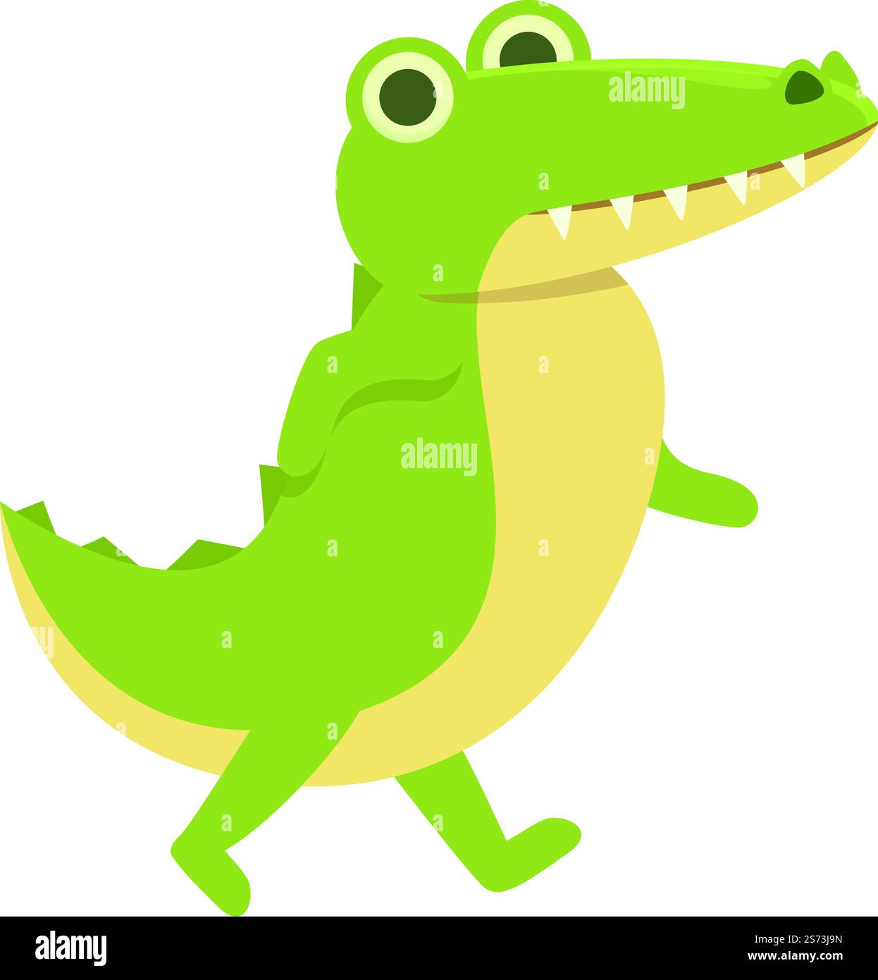 Walking alligator icon cartoon vector. Cute animal. Happy adorable ...