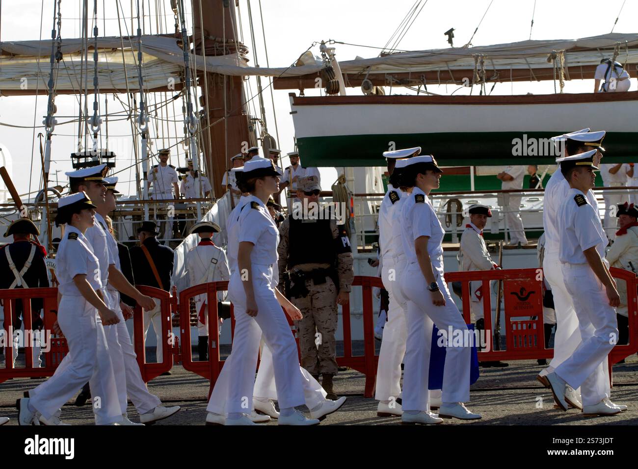 Spain. 17th Jan, 2025. Princess Leonor of Spain aboard the Spanish Navy ...