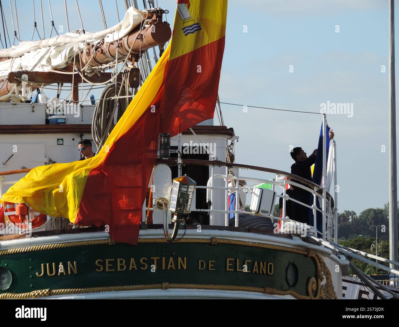 Spain. 17th Jan, 2025. Princess Leonor of Spain aboard the Spanish Navy ...