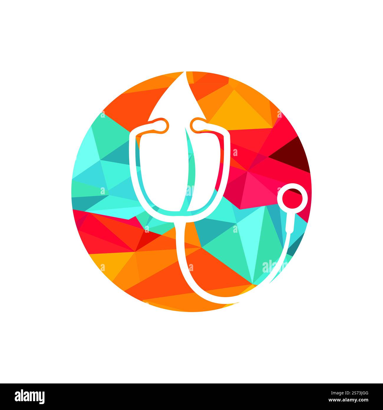 Health stethoscope vector logo design. Stethoscope with leaf icon ...