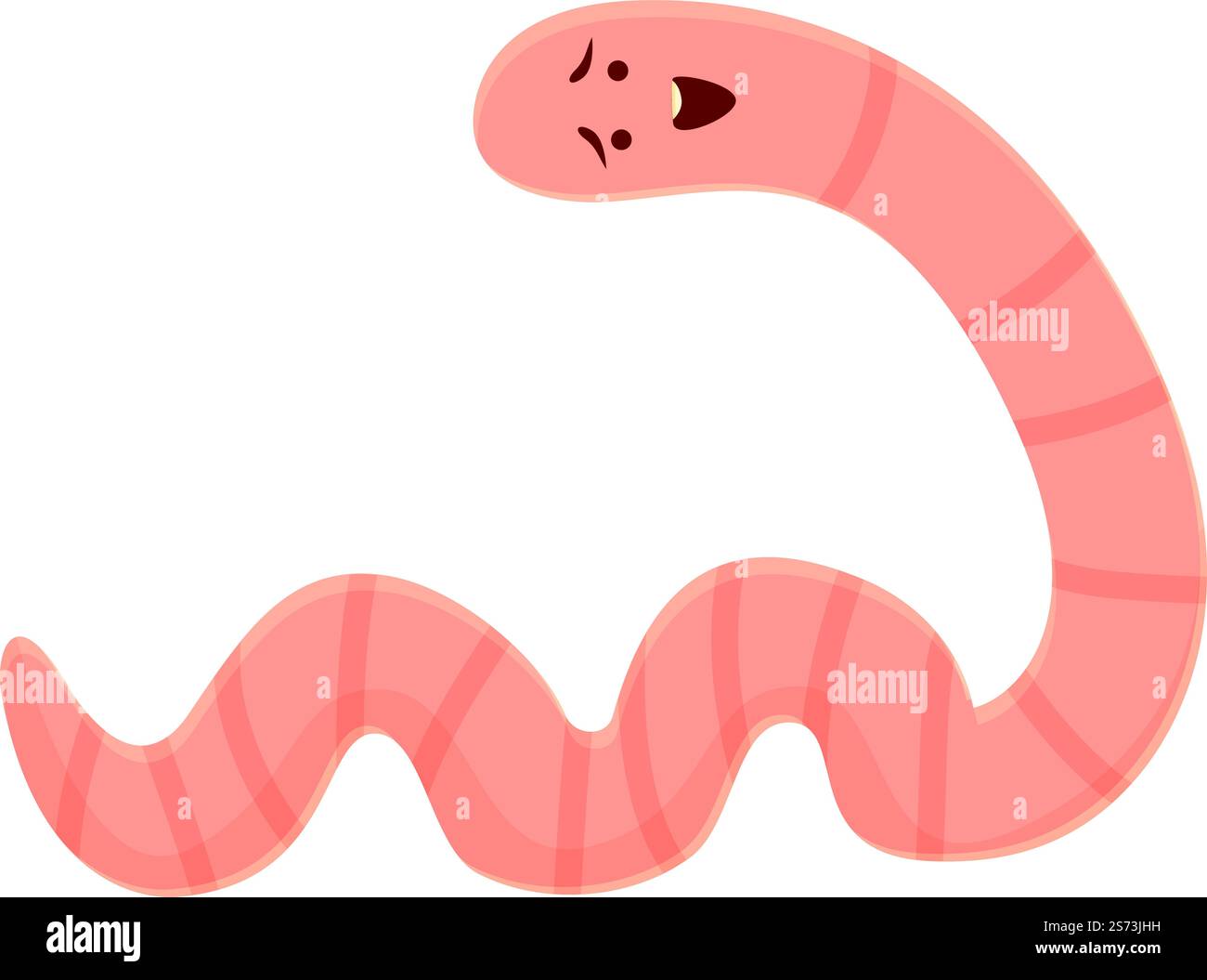 Pink worm icon cartoon vector. Fauna soil. Dirt farm. Pink worm icon ...