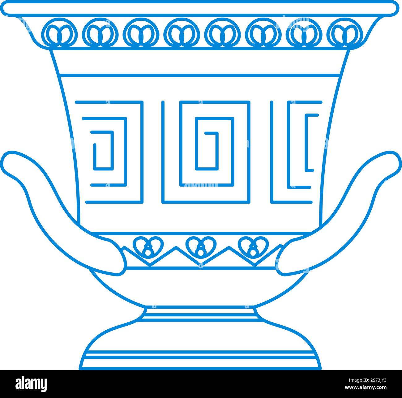 Ceramics jug or pot, isolated ancient greek or roman culture heritage ...