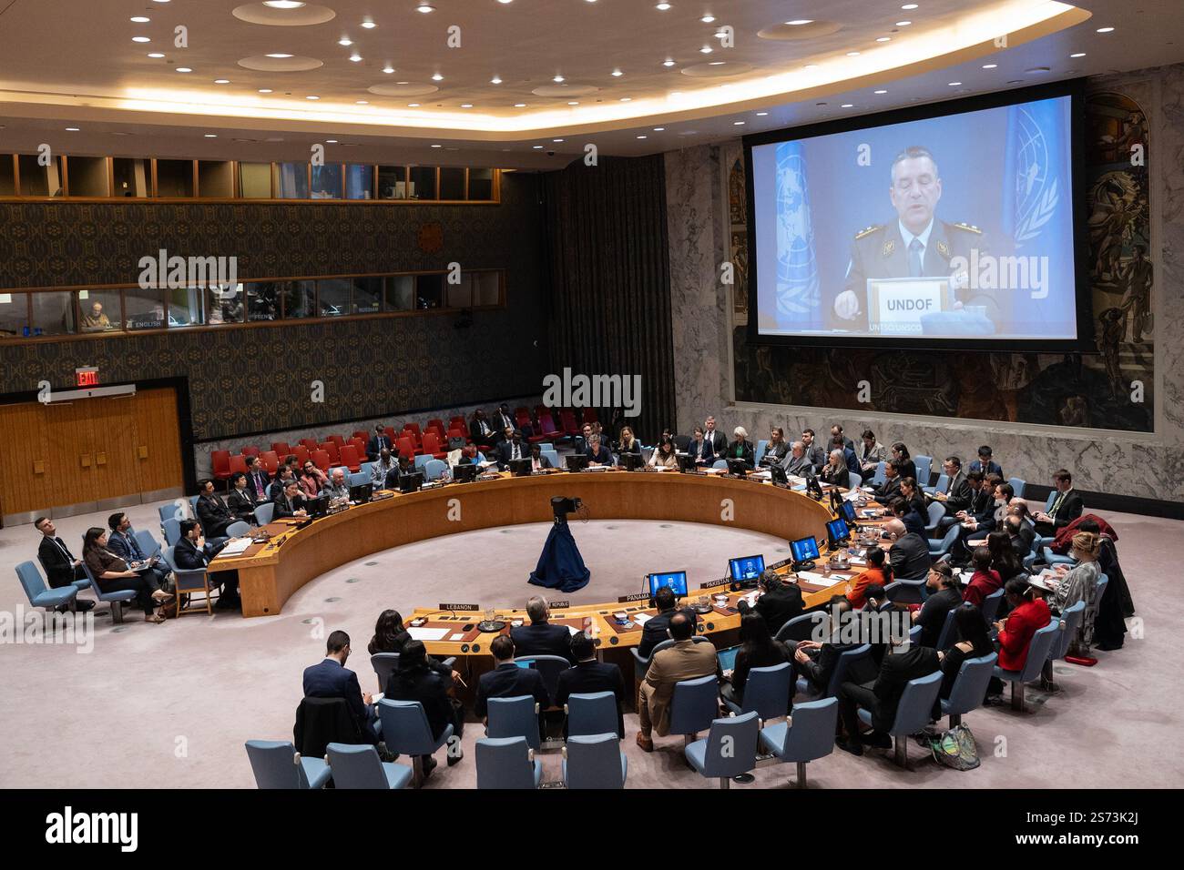 New York, United States. 17th Jan, 2025. Major General Patrick Gauchat ...