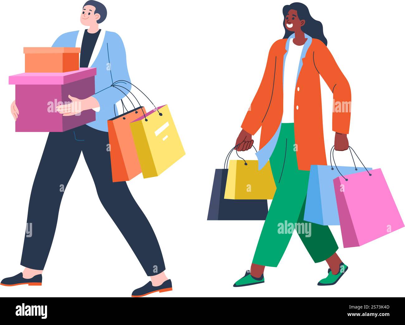 Supermarket bags help Stock Vector Images - Alamy