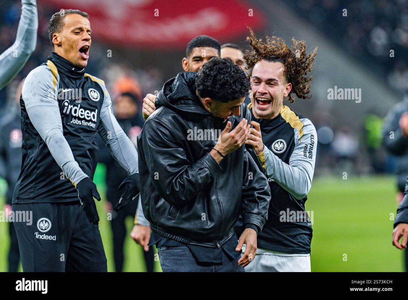 Frankfurt, Deutschland. 17th Jan, 2025. 17.01.2025, Eintracht Frankfurt vs. Borussia Dortmund, 1 ...