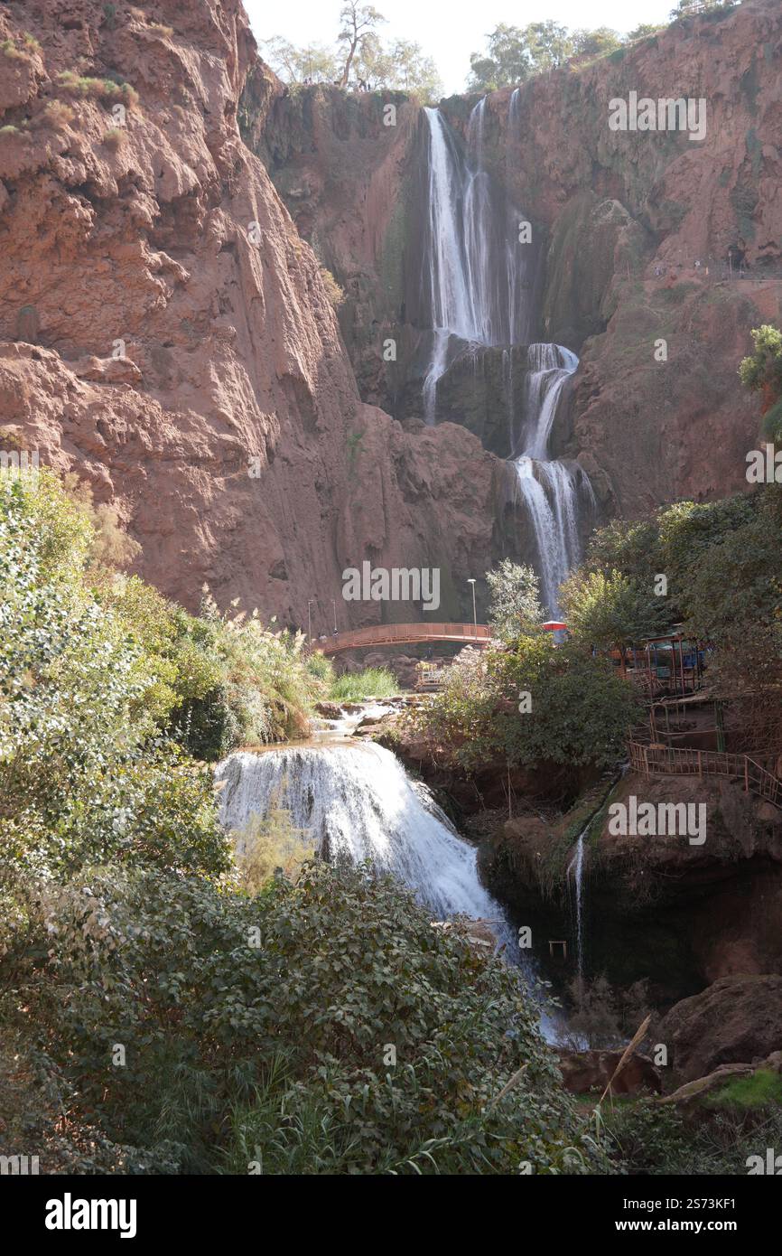 Ouzoud Waterfall, in the province of Azilal the largest waterfall in ...