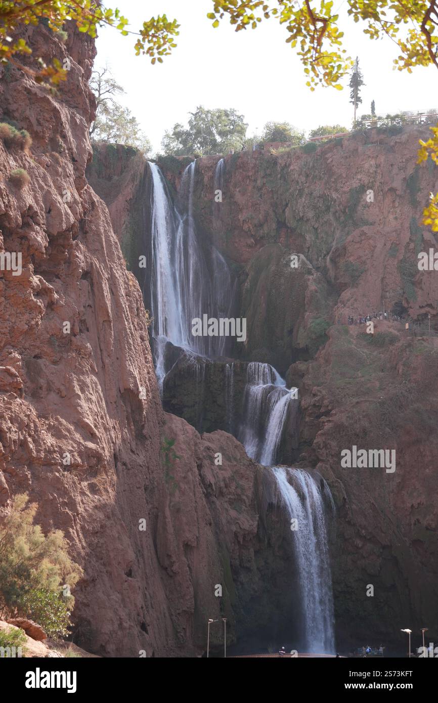 Ouzoud Waterfall, in the province of Azilal the largest waterfall in ...