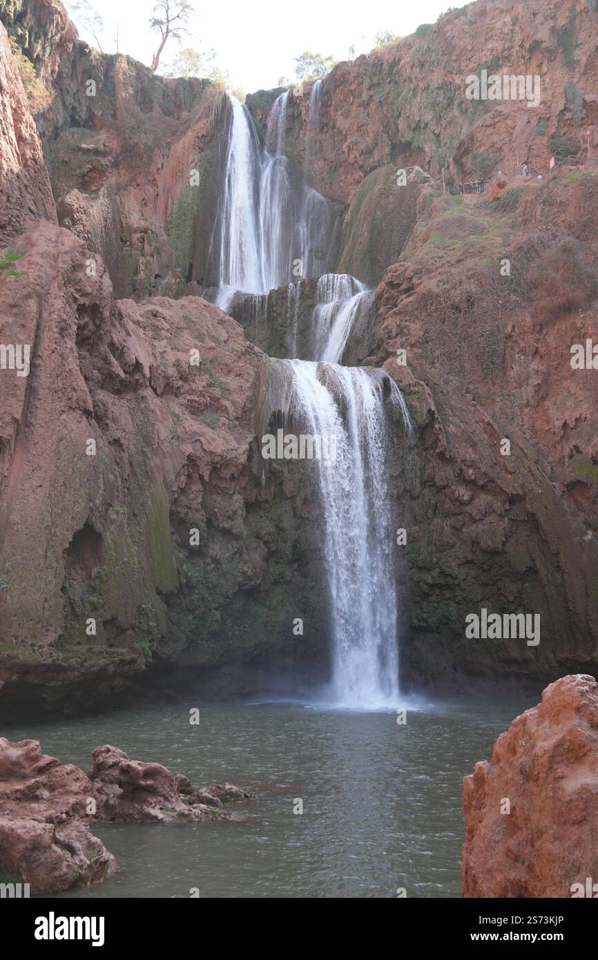 Ouzoud Waterfall, in the province of Azilal the largest waterfall in ...