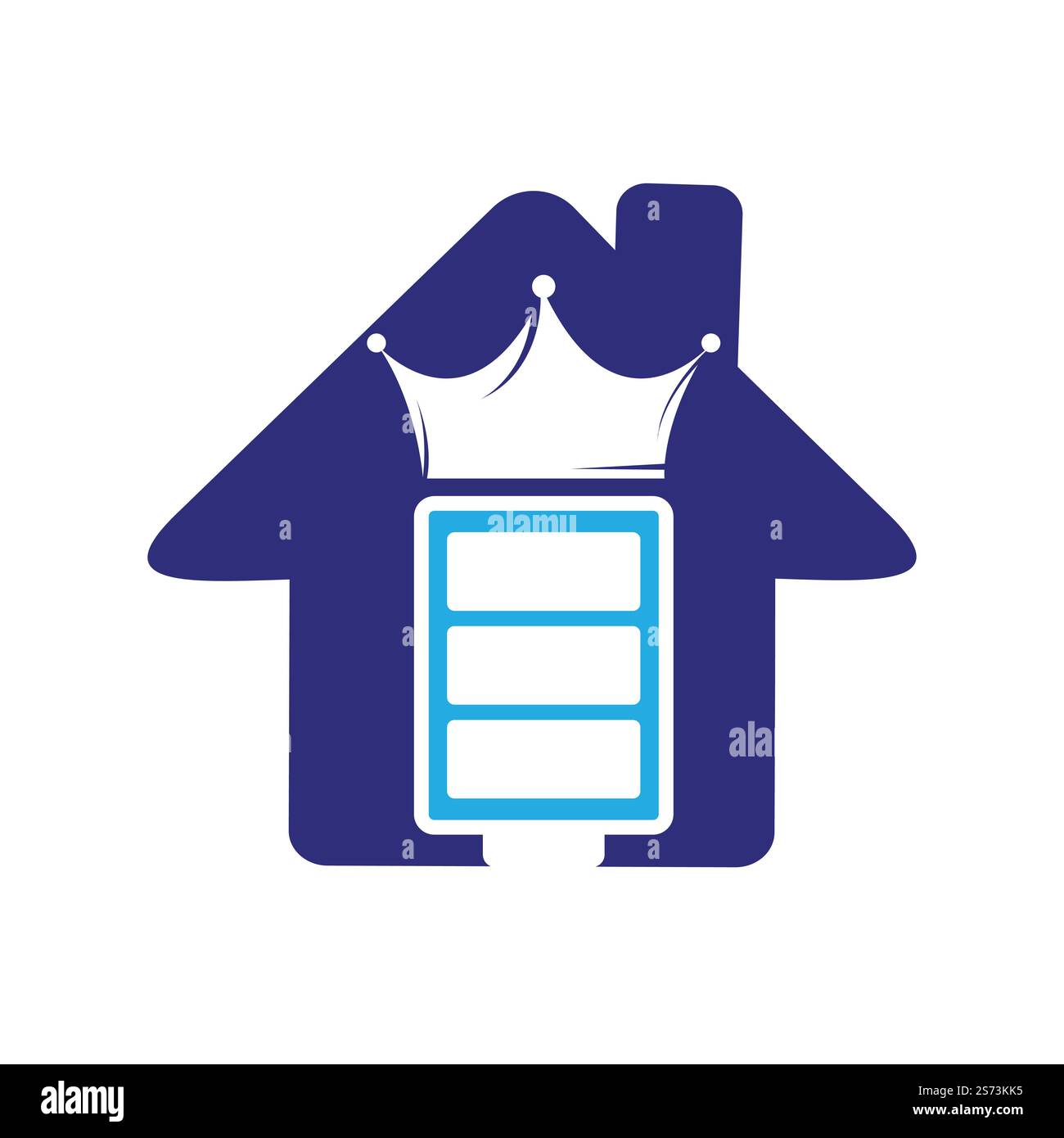Energy king vector logo design. Battery with crown icon design Stock ...