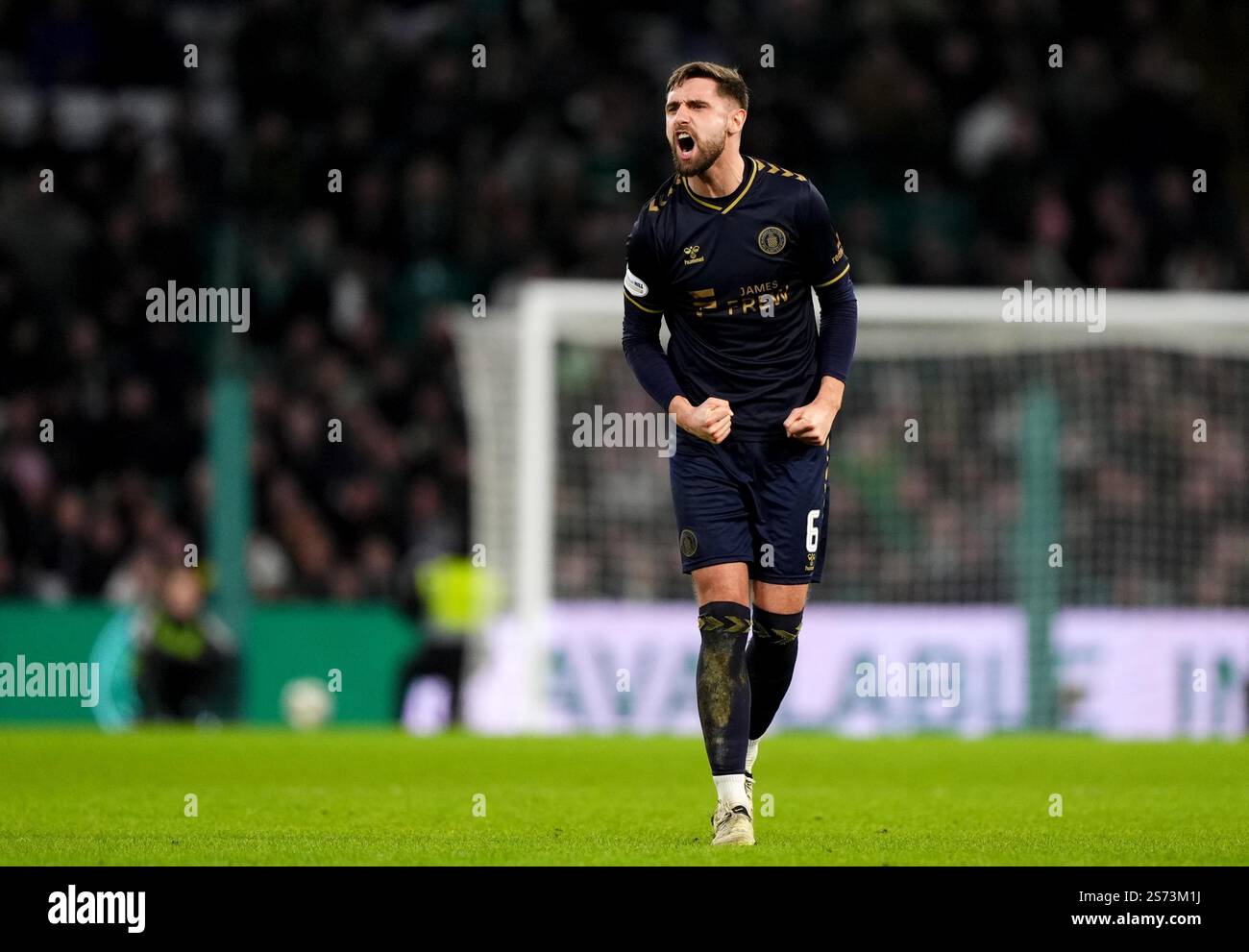 Kilmarnock's Robbie Deas celebrates after his team mate Bobby Wales ...