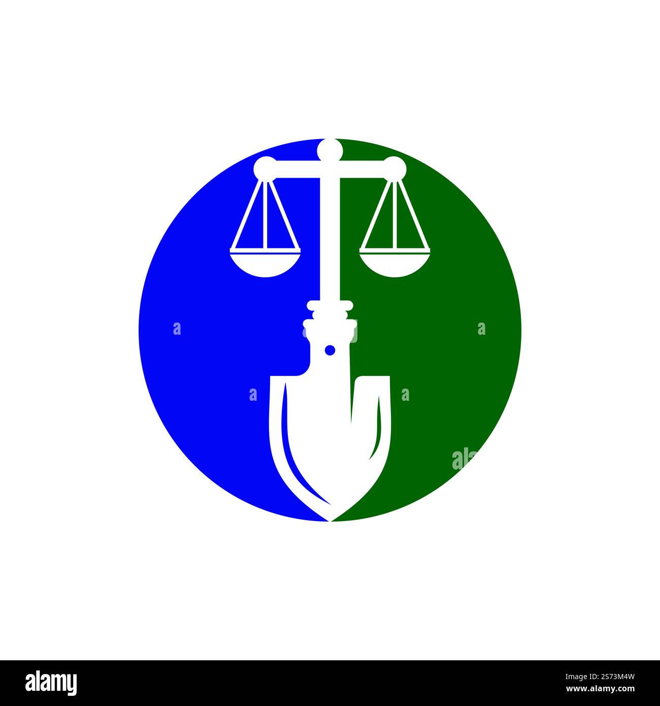 Shovel scale vector logo design. Labor law vector logo design template ...