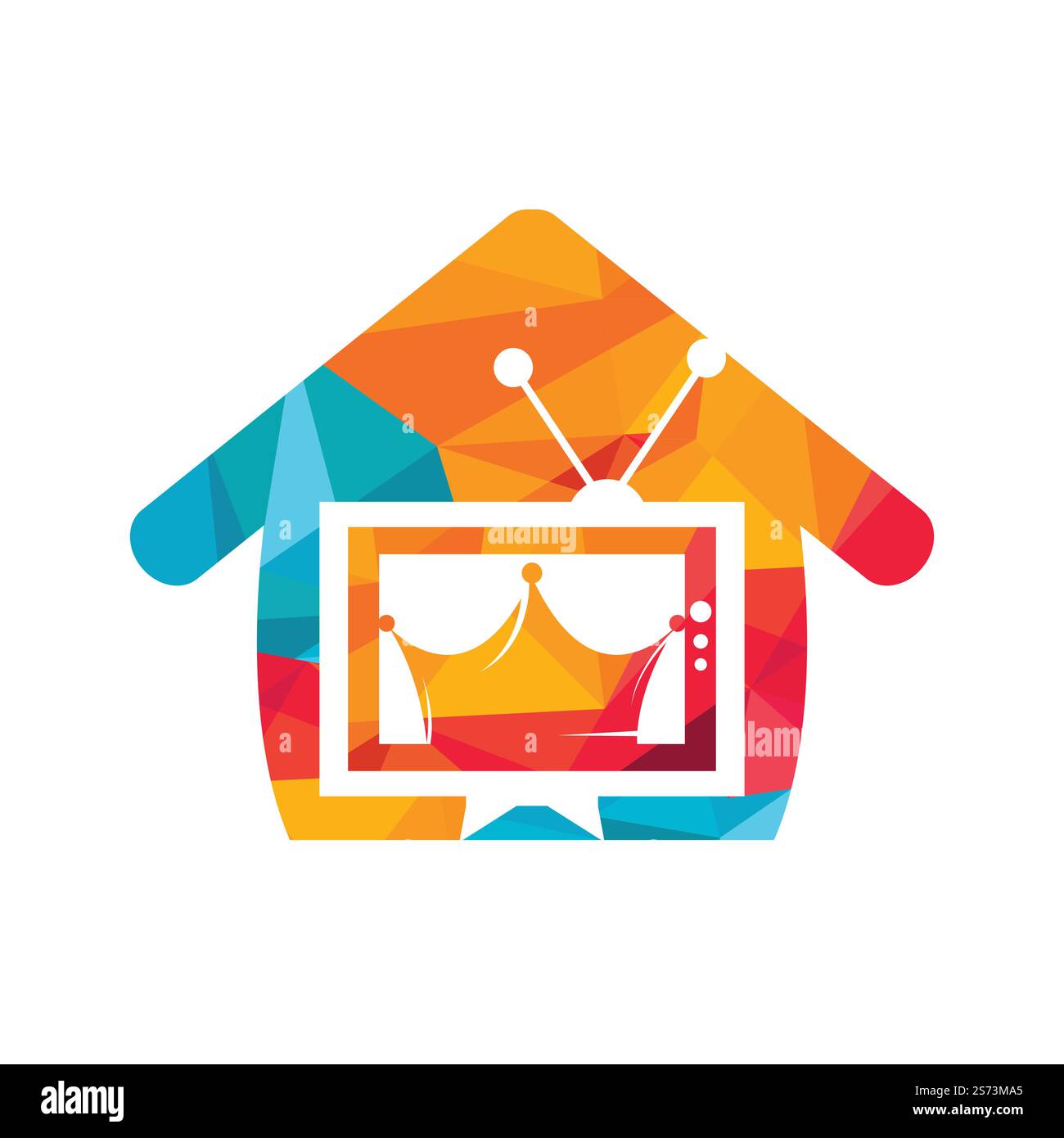 King TV vector logo design template. Royal film logo design vector ...