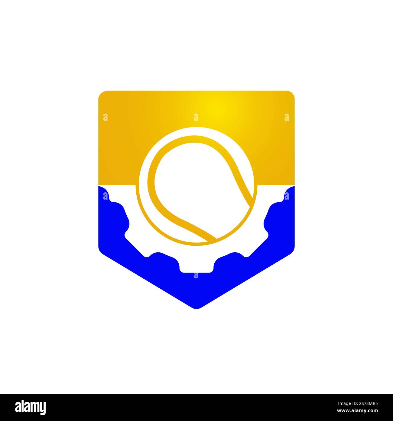 Tennis Gear vector logo design template. Unique tennis and industrial ...