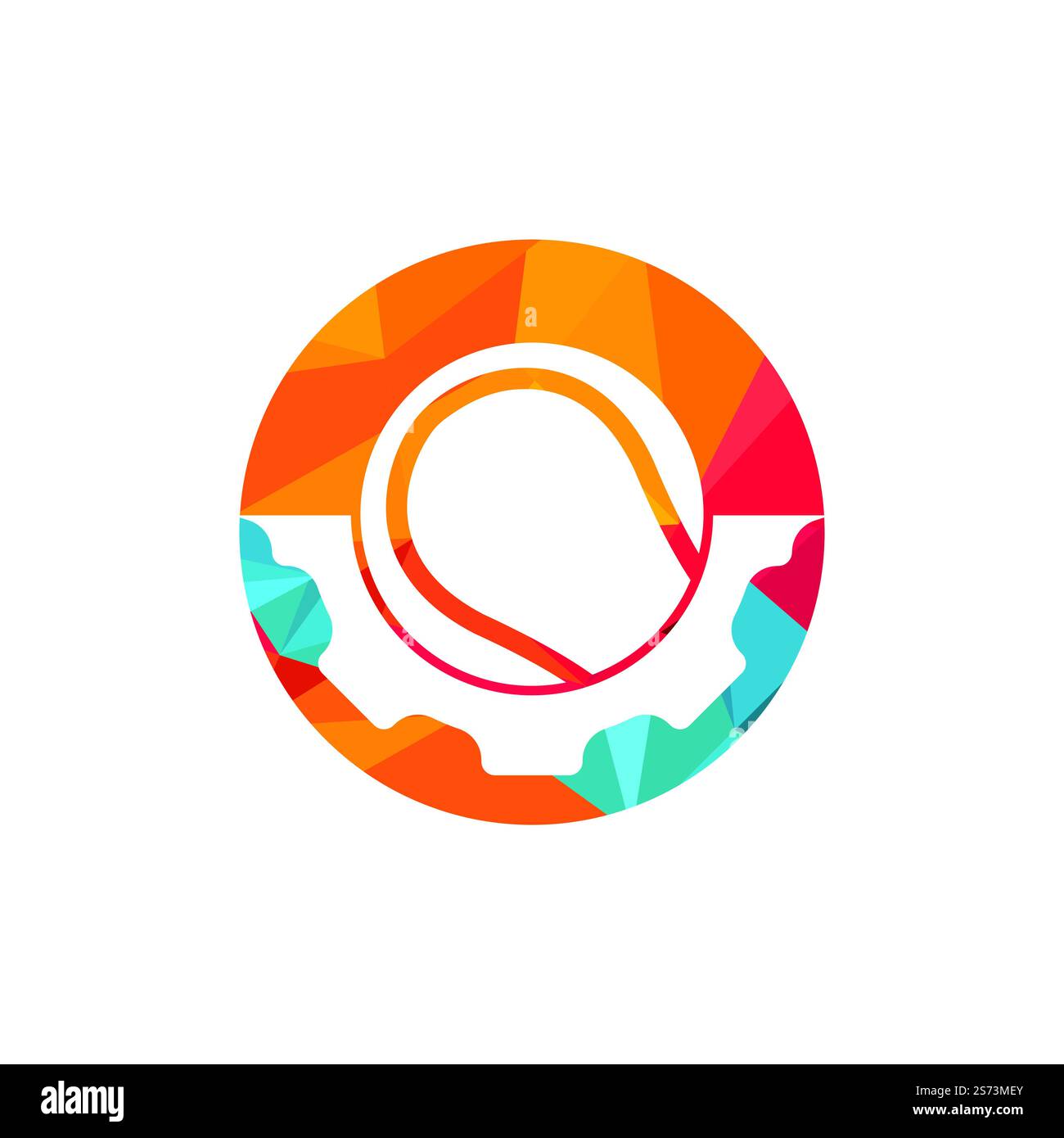 Tennis Gear vector logo design template. Unique tennis and industrial ...