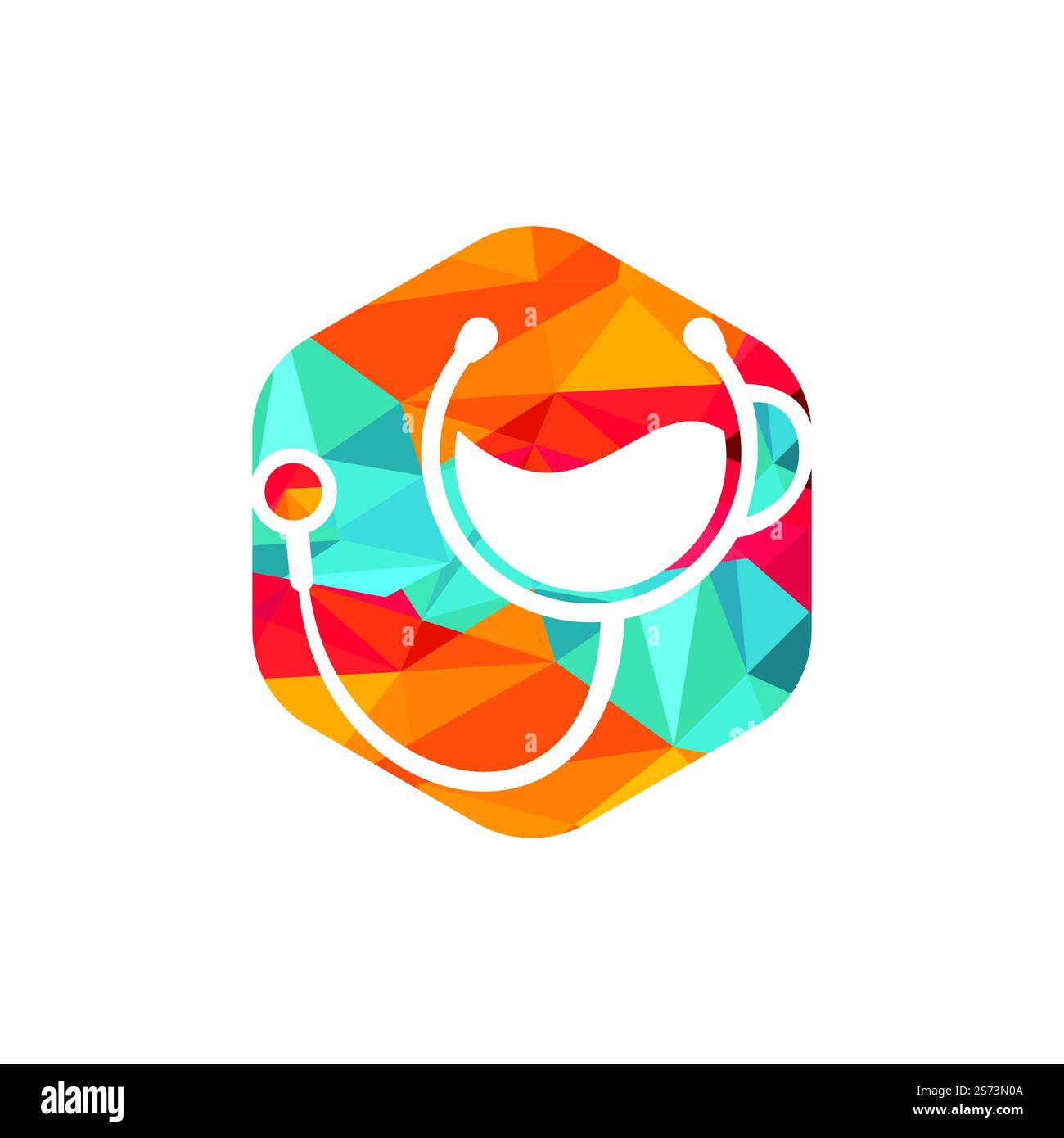 Healthy coffee vector logo design. Doctors stethoscope with coffee cup ...