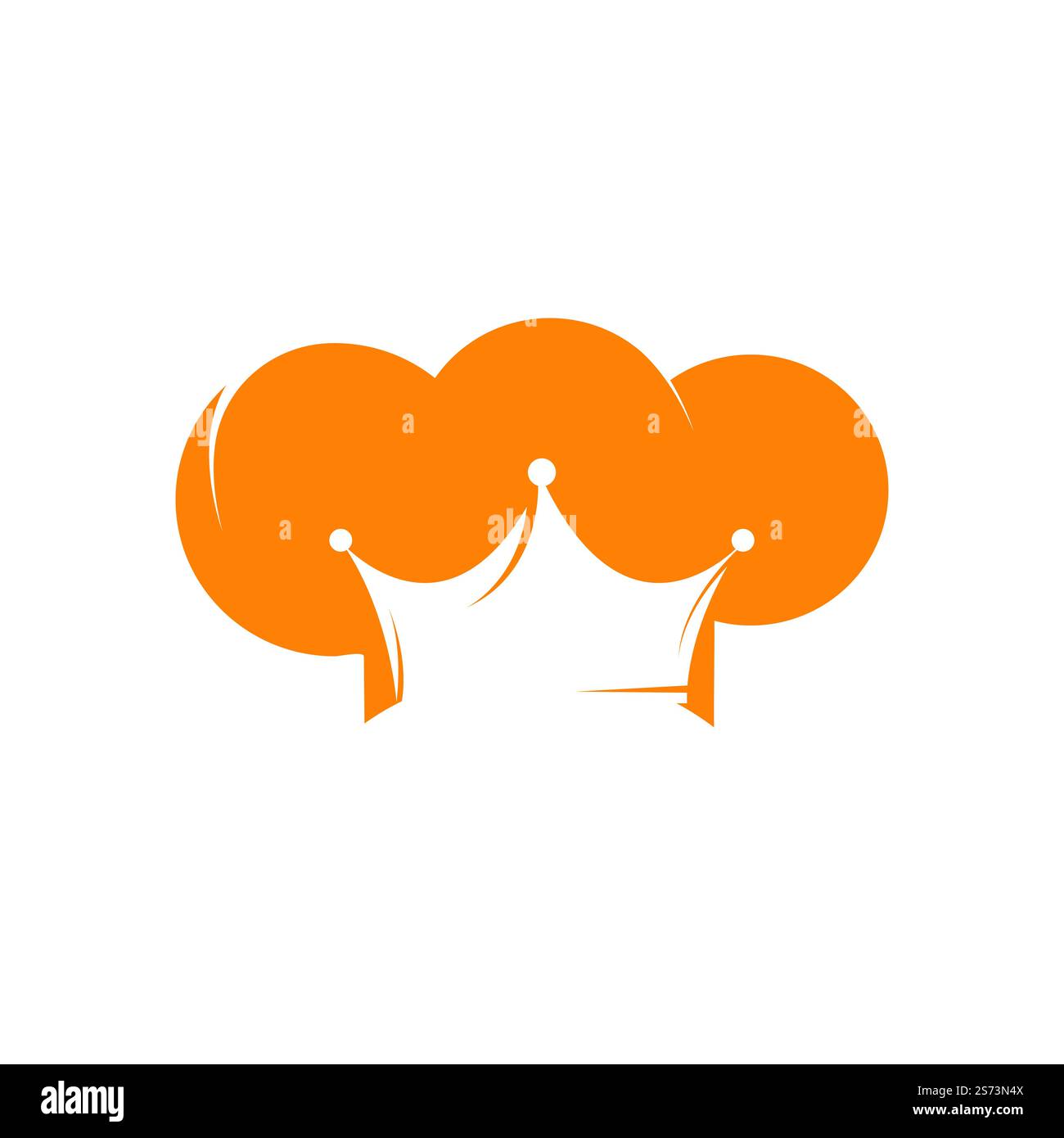 King chef vector logo design template. Chef hat and crown icon logo ...