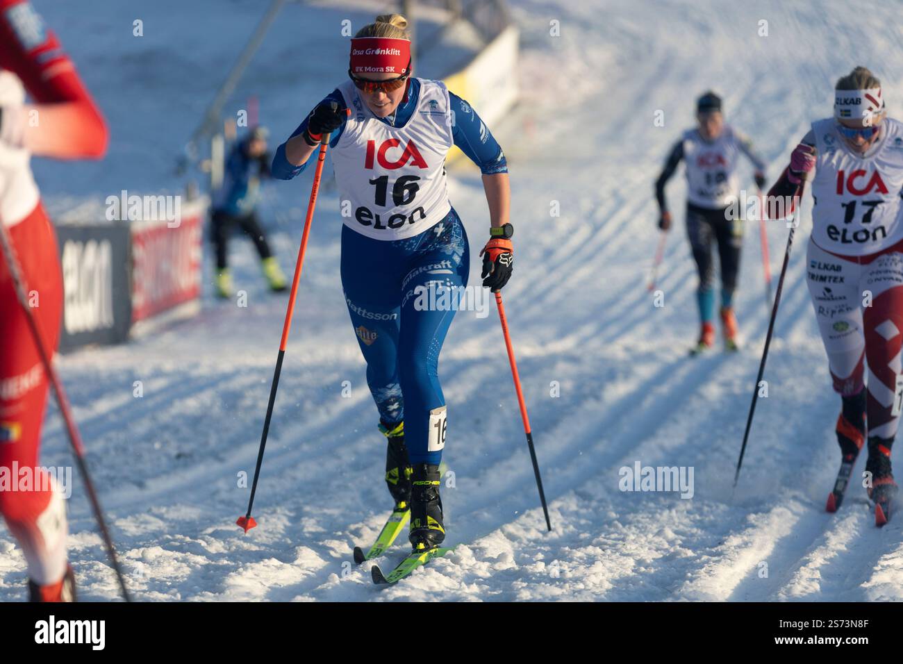 Bergeforsen, Sverige. 18th Jan, 2025. 250118 Ida Andersson, Östersunds ...