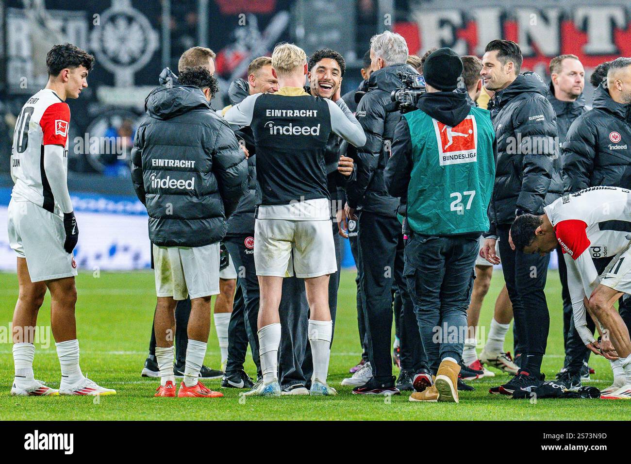 Frankfurt, Deutschland. 17th Jan, 2025. 17.01.2025, Eintracht Frankfurt vs. Borussia Dortmund, 1 ...
