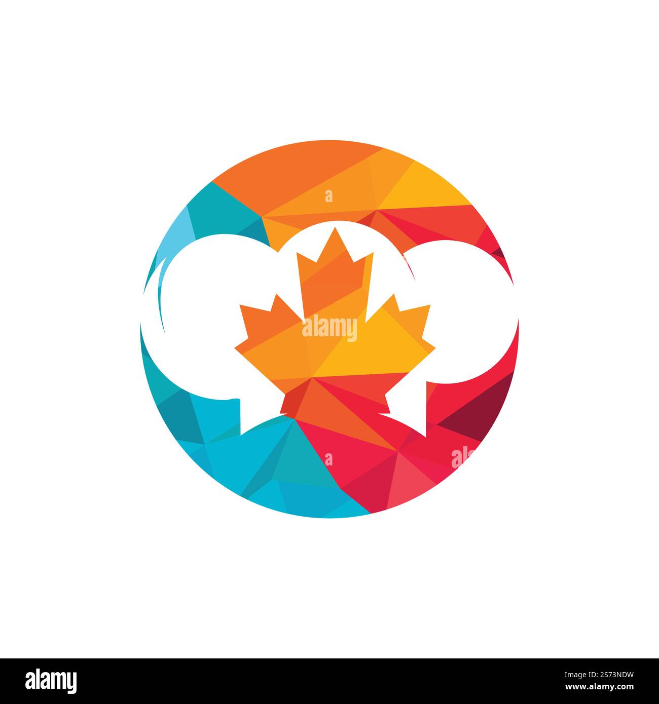 Canadian chef vector logo design template. Maple leaf with chef hat ...