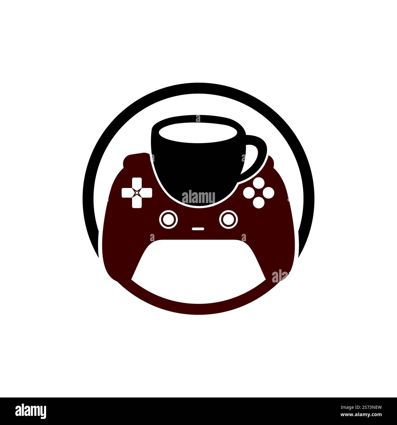 Gamer cafe vector logo design template Stock Vector Image & Art - Alamy