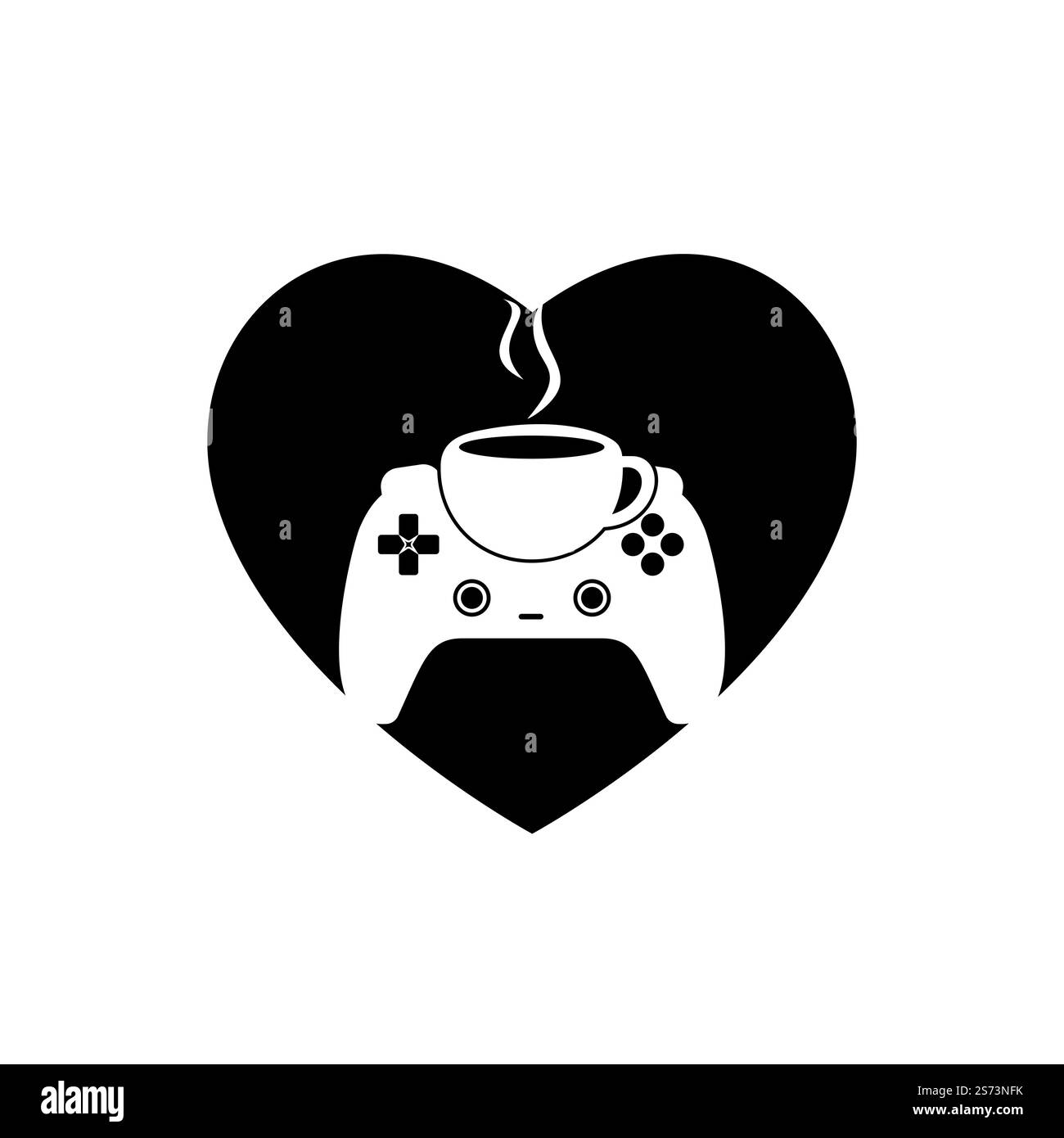 Gamer cafe vector logo design template Stock Vector Image & Art - Alamy