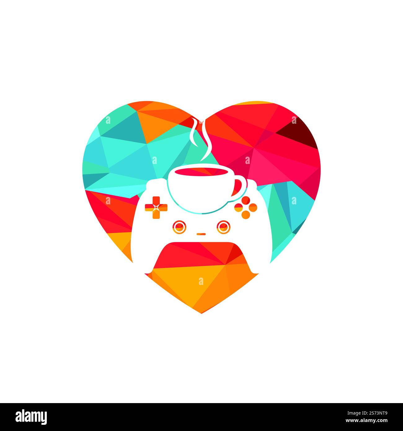 Gamer cafe vector logo design template Stock Vector Image & Art - Alamy