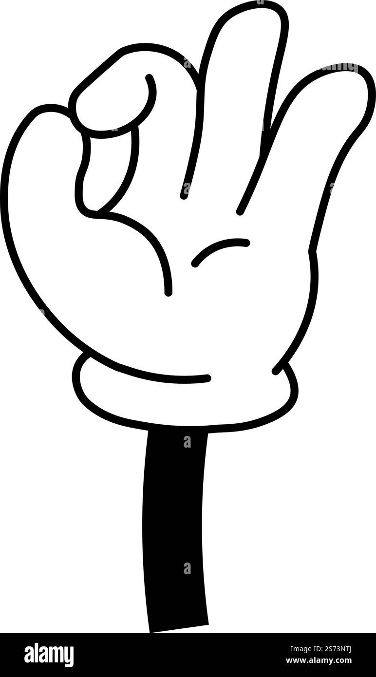 Hand gestures and communication in non verbal way. Isolated palm with ...