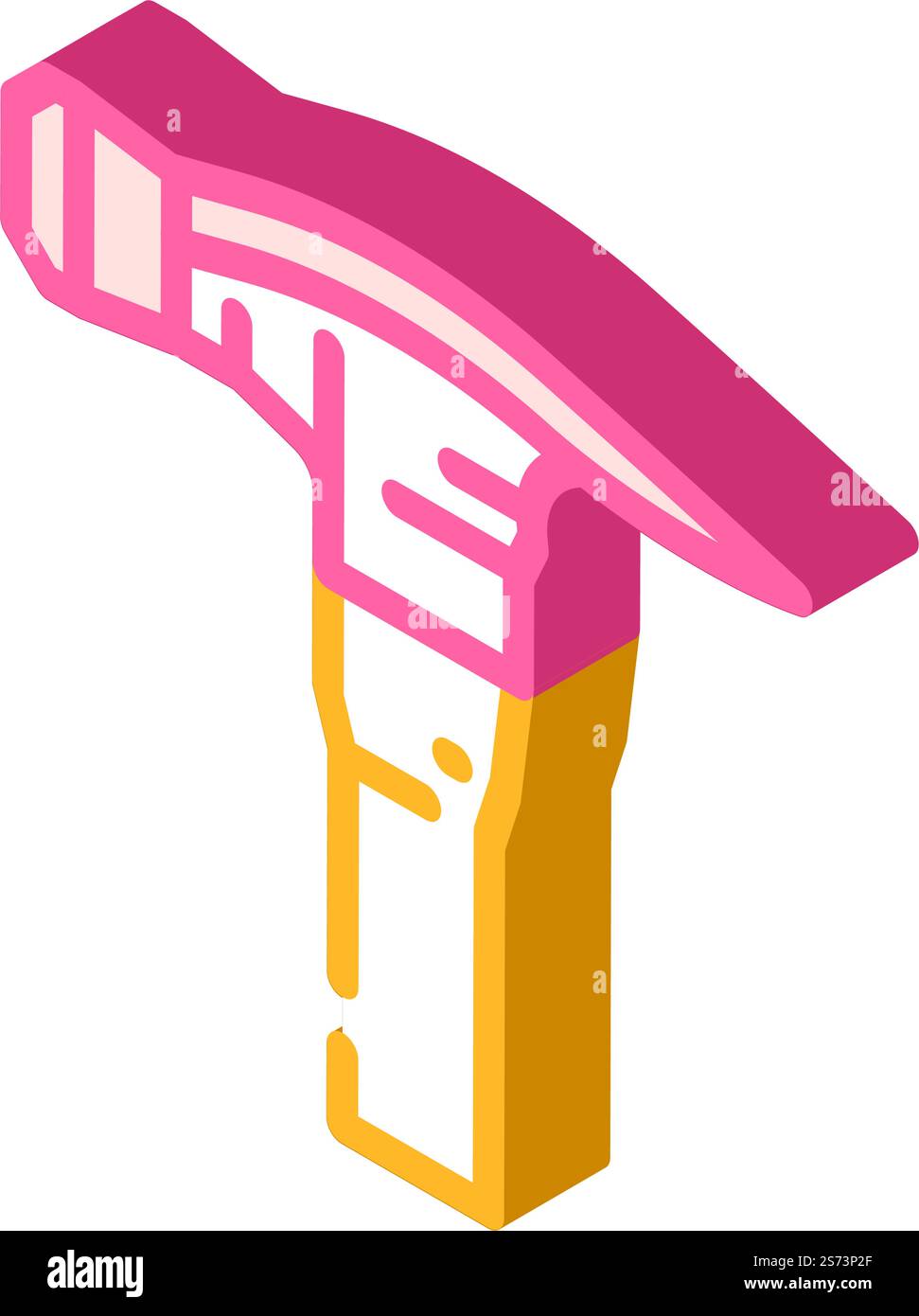 framing hammer isometric icon vector. framing hammer sign. isolated ...