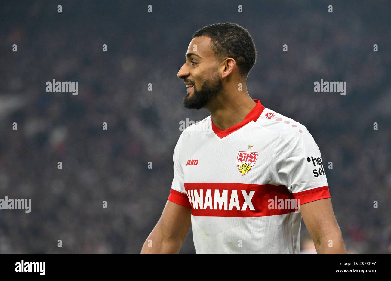 Josha Vagnoman VfB Stuttgart (04) Portrait VfB Stuttgart vs SC Freiburg SCF 18.01.2025 DFL ...