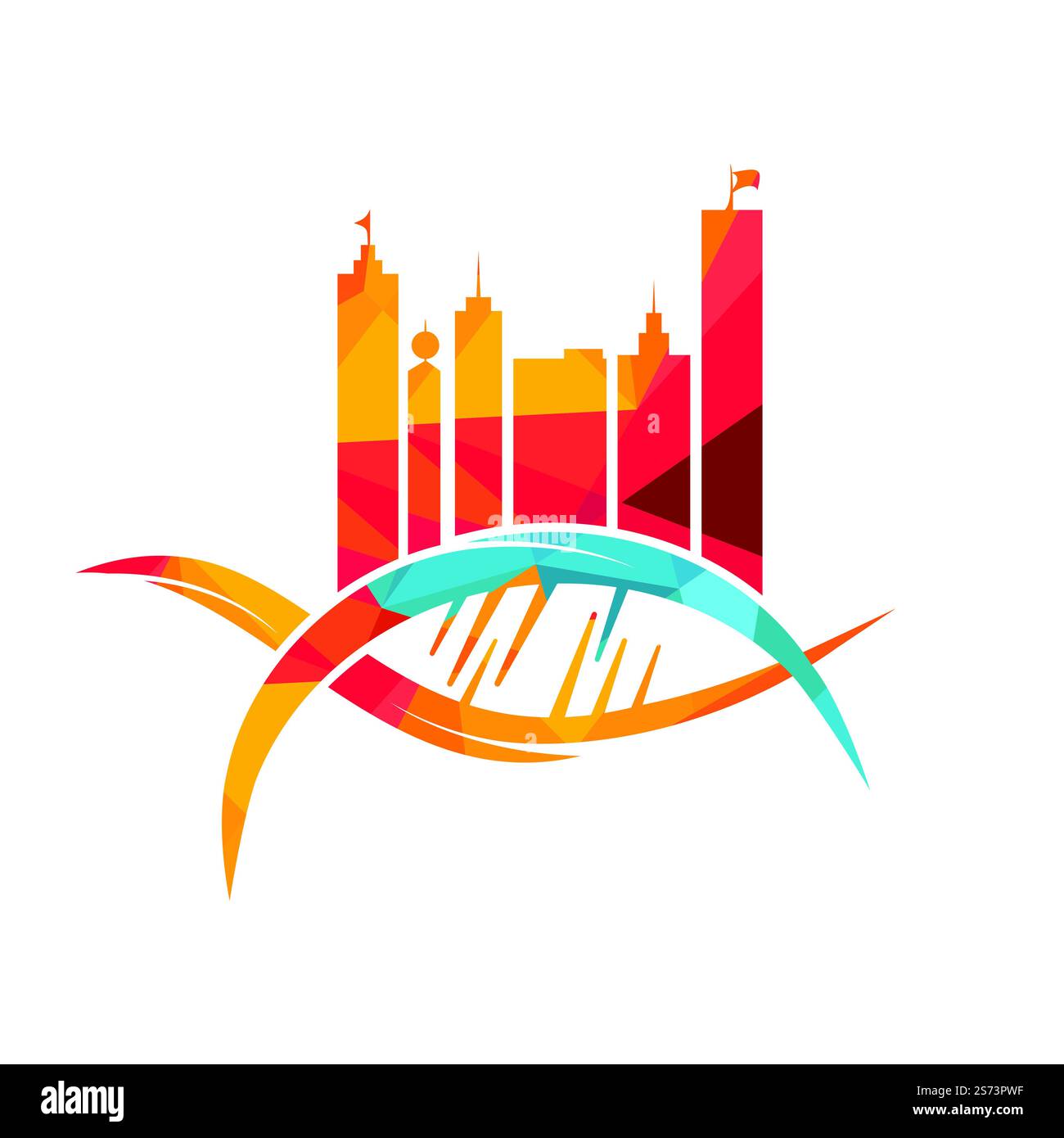 DNA city vector logo design Stock Vector Image & Art - Alamy