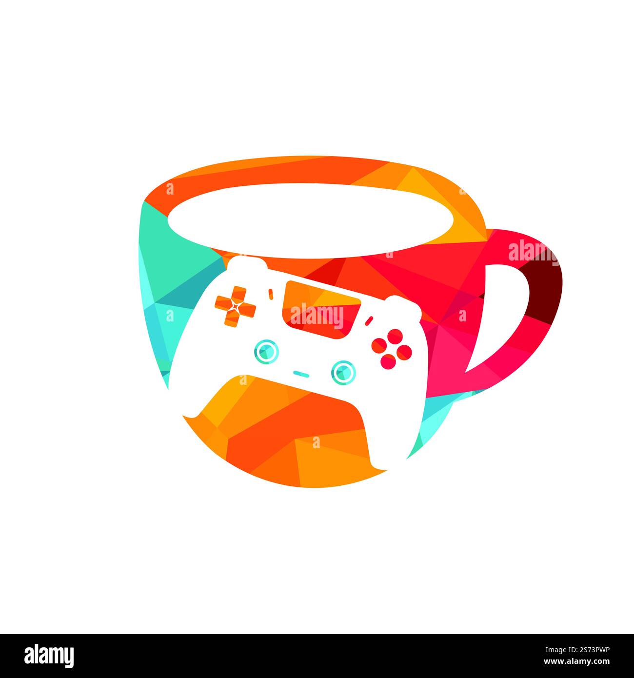 Gamer cafe vector logo design template Stock Vector Image & Art - Alamy